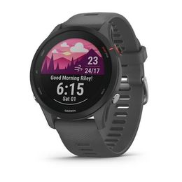 Smartwatch Garmin "Forerunner 255 Basic" Smartwatches grau (dunkelgrau)