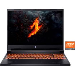 Acer Gaming-Notebook "ANV16-41-R5AT" Notebooks Gr. 16 GB RAM 1000 GB SSD, Ryzen 7, Windows 11 Home (64 Bit), schwarz (obsidian schwarz)