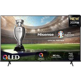 E (A bis G) HISENSE QLED-Fernseher "75E77NQ" Fernseher 4K UHD, QLED Gr. 75, schwarz