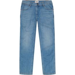 5-Pocket-Jeans Wrangler "River FREE TO STRETCH" Gr. 32, Länge 32, blau (reflections) Herren Jeans Regular fit