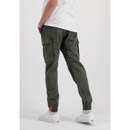 Cargohose Alpha Industries "Alpha Industries Men - Pants Airman Pant" Gr. 38, Normalgrößen, grau (greyblack) Herren Hosen