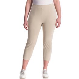 7/8-Hose KjBRAND "Susie Sensitiv 7/8", Damen, Gr. 42, N-Gr, beige, Web, Obermaterial: 72% Elasthan, 28% Polyamid, klassisch, bequem 7/8-Länge, Hosen, mit hohem Elasthan-Anteil