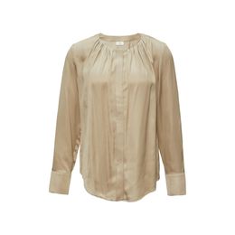 Satinbluse s.Oliver BLACK LABEL Gr. 40, beige Damen Blusen in Satin Optik