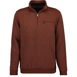 Stehkragenpullover Ragman Gr. 50, orange (gebranntes orange, 543) Herren Pullover