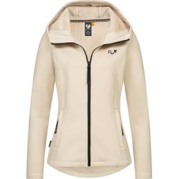Kapuzensweatjacke Ragwear "Lyshka", Damen, Gr. L (40), beige (ecru), Sweatware, Material: 95% Polyester, 5% Elasthan, figurumspielend hüftbedeckend, hoch geschlossener Ausschnitt, Ärmel ohne Ärmelschlitz normaler Saum, Sweatjacken, Sportliche weiche und elastische Kapuzenjacke