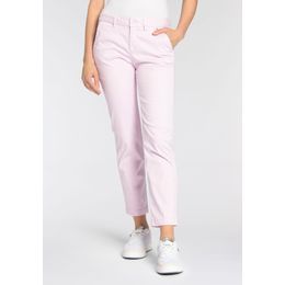 Stretch-Hose Herrlicher "Lovley Straight Satin Powerstrech" Gr. 27, N-Gr, rosa (fondand) Damen Hosen