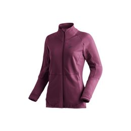 Fleecejacke Maier Sports "Sinaia W" Gr. 44, pink (magenta) Damen Jacken Midlayer, atmungsaktiv schnelltrocknend, Full-Zip, Regular Fit