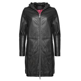 Lederjacke Maze "4202170", Damen, Gr. M, schwarz, Obermaterial: 100% Lammleder / Innenfutter: 100% Viskose / Ärmelfutter: 100% Polyester, Jacken