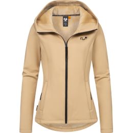 Kapuzensweatjacke Ragwear "Lyshka", Damen, Gr. S (36), grau (taupe), Sweatware, Material: 95% Polyester, 5% Elasthan, figurumspielend hüftbedeckend, hoch geschlossener Ausschnitt, Ärmel ohne Ärmelschlitz normaler Saum, Sweatjacken, Sportliche weiche und elastische Kapuzenjacke