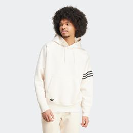 Kapuzensweatshirt adidas originals "NEU C HD" Gr. L, weiß (wonder white) Herren Sweatshirts