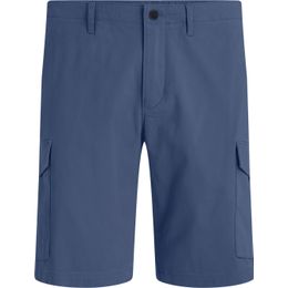 Cargoshorts Tommy Hilfiger "HARLEM CARGO 1985" Gr. 30, N-Gr, blau (aegean sea) Herren Hosen in schlichtem Design