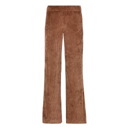 Cordhose MAC "CHIARA" Gr. 42, Länge 30, light tree bark, Damen, Web, Obermaterial: 90% Polyester, 8% Polyamid, 2% Elasthan, unifarben, Hosen, mit weitem Bein