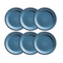 Mäser Dessertteller 19,5 cm, 6-er Set, DUNKELBLAU