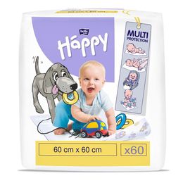 Bella baby Happy Wickelunterlagen 60X60 cm 60 Stück