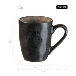 Mäser Kaffeebecher 330 ml, 4-er Set