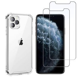 Hülle iPhone 11 PRO und 2 schutzfolien - TPU - Transparent