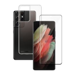 PanzerGlass Hülle 360 Galaxy S21 Ultra 5G und schutzfolie - TPU - Transparent