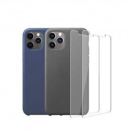 Hülle iPhone 11Pro Max und 2 schutzfolien - Silikon - Blau