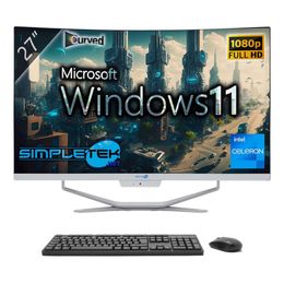 Simpletek D 27" Celeron 1.8 GHz - SSD 256 GB + HDD 1 TB - 16GB QWERTY - Italienisch