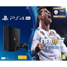 Sony PlayStation 4 Pro 1000GB - Schwarz + FIFA 18