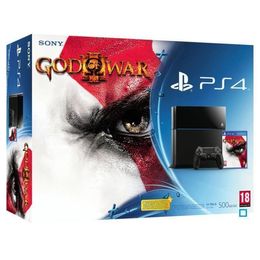 Sony PlayStation 4 500GB - Schwarz + God of War III Remastered