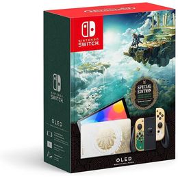 Nintendo Switch OLED 64GB - Gold - Limited Edition The Legend Of Zelda Tears Of The Kingdom + The Legend of Zelda: Tears of the Kingdom