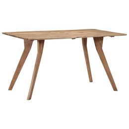 vidaXL Esstisch 140 x 80 x 76 cm Massivholz Akazie
