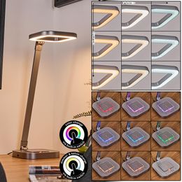 hofstein Vringelby Tischleuchte LED Silber, 1-flammig, Farbwechsler
