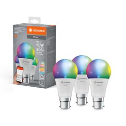 LEDVANCE LED B22d 3er Set 9 Watt 2700-6500 Kelvin 806 Lumen