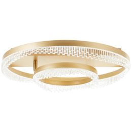 BRILLIANT LEUCHTEN Brilliant Aurora Deckenleuchte LED Gold, 1-flammig, Fernbedienung