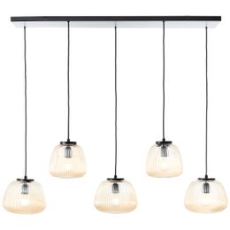 BRILLIANT LEUCHTEN Brilliant Kaizen Pendelleuchte Schwarz, 5-flammig