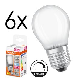 hofstein LED E27 6er Set 3,4 Watt 4000 Kelvin 470 Lumen