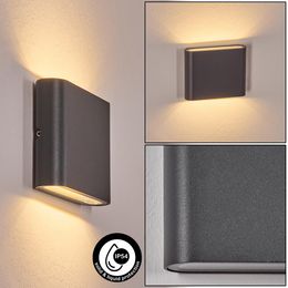 hofstein Gamas Wandleuchte LED Anthrazit, 1-flammig