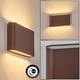 hofstein Gamas Wandleuchte LED Rostfarben, 1-flammig