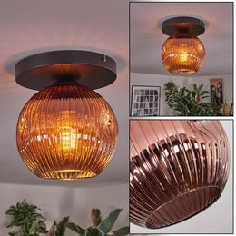 hofstein Ripoll Deckenleuchte Glas 20 cm Kupferfarben, 1-flammig