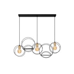 Lucide CIRCLE Pendelleuchte Schwarz, 3-flammig