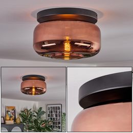 hofstein Boza Deckenleuchte Glas 28 cm Kupferfarben, 1-flammig