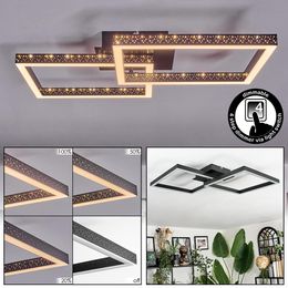 hofstein Binor Deckenleuchte LED Schwarz, 1-flammig