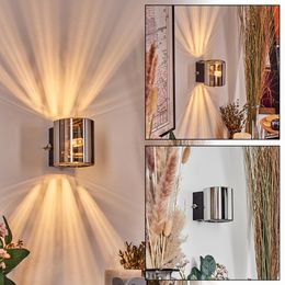 hofstein Bamako Wandleuchte LED Schwarz, 1-flammig