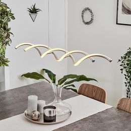 hofstein Galette Pendelleuchte LED Nickel-Matt, 1-flammig