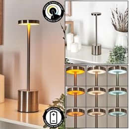 hofstein Parel Tischleuchte LED Nickel-Matt, 1-flammig