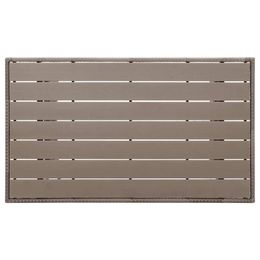 vidaXL Gartentisch Grau 120x70x66 cm Poly Rattan