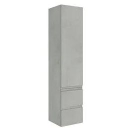 Evenes Hochschrank Serie MBO, 1 Tür, 2 Auszüge, Eiche grau Steindekor, Anschlag Links 350 x 1625 x 370 mm - 93 221 25