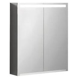 Spiegelschrank Geberit Option mit LED-Beleuchtung, 2 Türen, 600 x 700 x 150 mm - 500582001