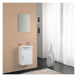 Evenes Gästebad-Set Mini 42, weiß Hochglanz 420 x 600 x 295 mm - 93 106 89