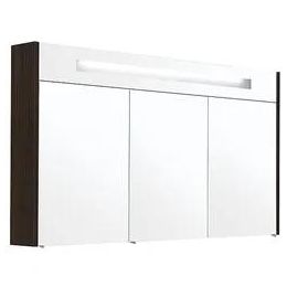 Evenes Spiegelschrank mit beleuchteter Blende, Eiche Biber, 3 Türen, 1200 x 750 x 188 mm - 93 174 38