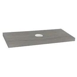 Evenes Konsole Blata Ulme Grau, mit Bohrung, mit Halterung, 1200 x 56 x 510 mm - 93 158 84