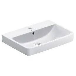 Waschtisch Duravit No. 1 650 x 175 x 460 mm, mit Überlauf, 1 Hahnloch, weiß - 2375650000