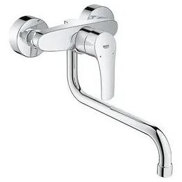 Wand-Spültischmischer Grohe Eurosmart mit Schwenkauslauf, Ausladung 276 mm, chrom - 32224003