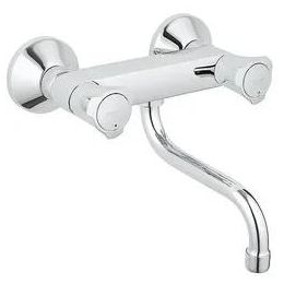 Zweigriff-Wandspültischmischer Grohe Costa Schwenkauslauf, Ausladung 261 mm, chrom - 31187001